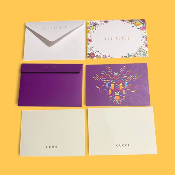 Gucci | Office | Gucci Stationary Cards 6pc Set | Poshmark